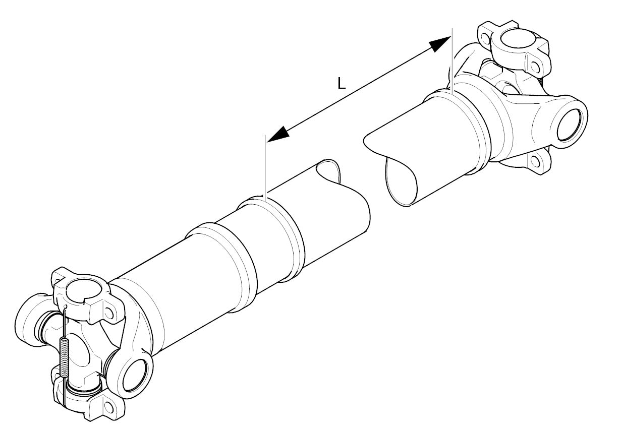 Scania P600 Propshaft Sliding 1040mm W-W (oe 1803008)